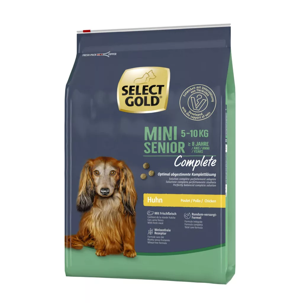 SELECT GOLD Complete kutya szárazeledel mini senior csirke 4