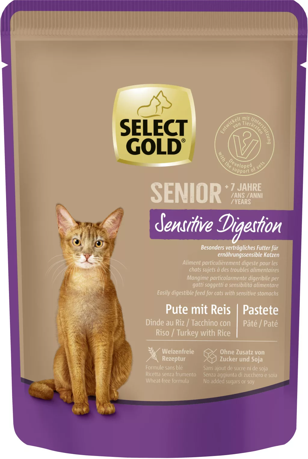 Select Gold Digestion macska tasak senior 12x85g - Állatfels